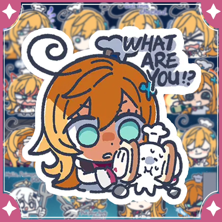 [Genshin Impact] Sticker Escoffier - Hình dán chibi escoffier (16 hình ...