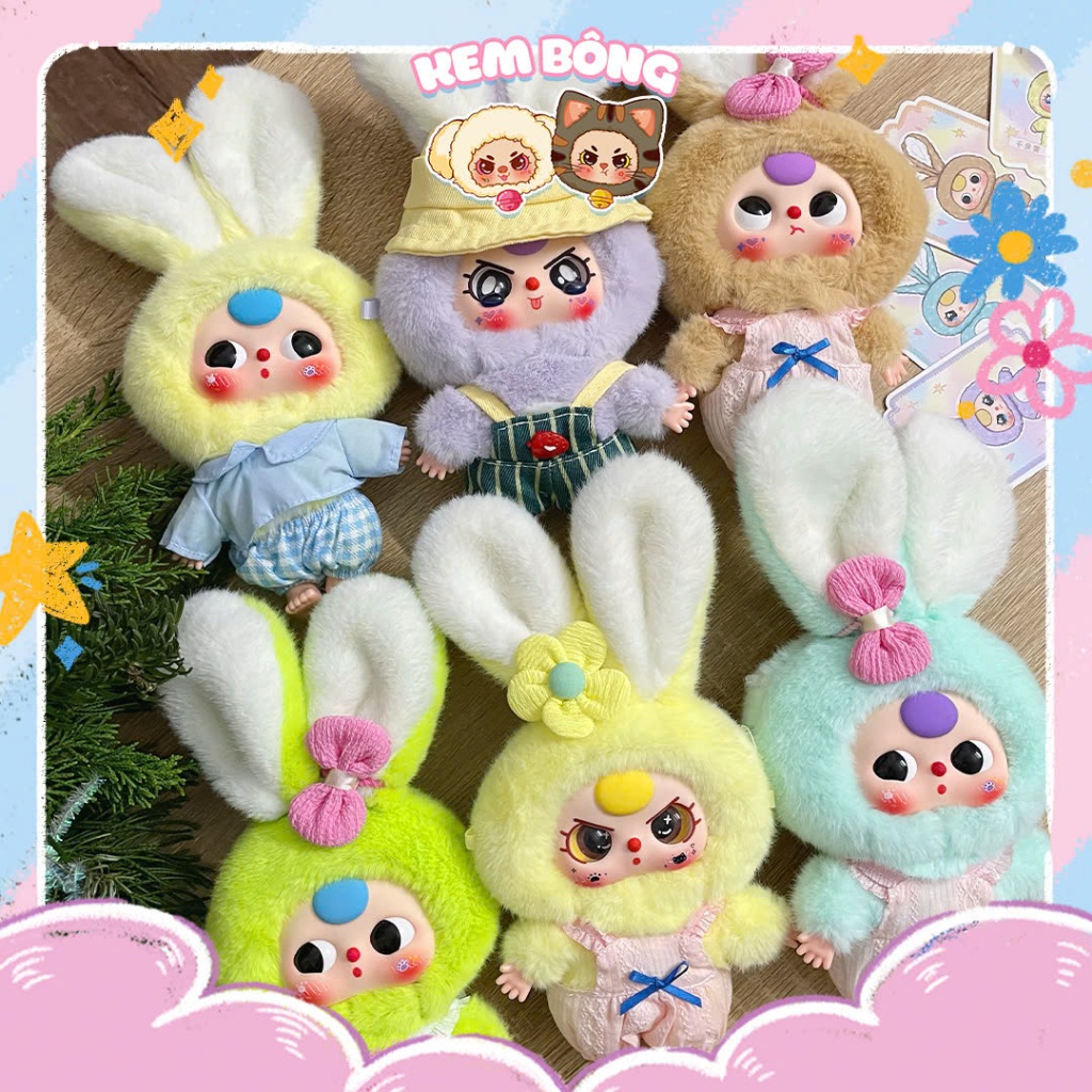 [Hộp mù chính hãng] BB3 Macaron Bunny V1 - Phiên bản thỏ 50% siêu ngọt ...