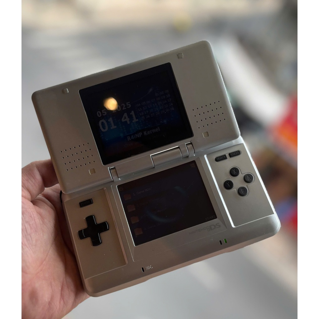 Máy game Nintendo DS FAT kèm thẻ R4 100 game, dòng DS bản đầu tiên ...