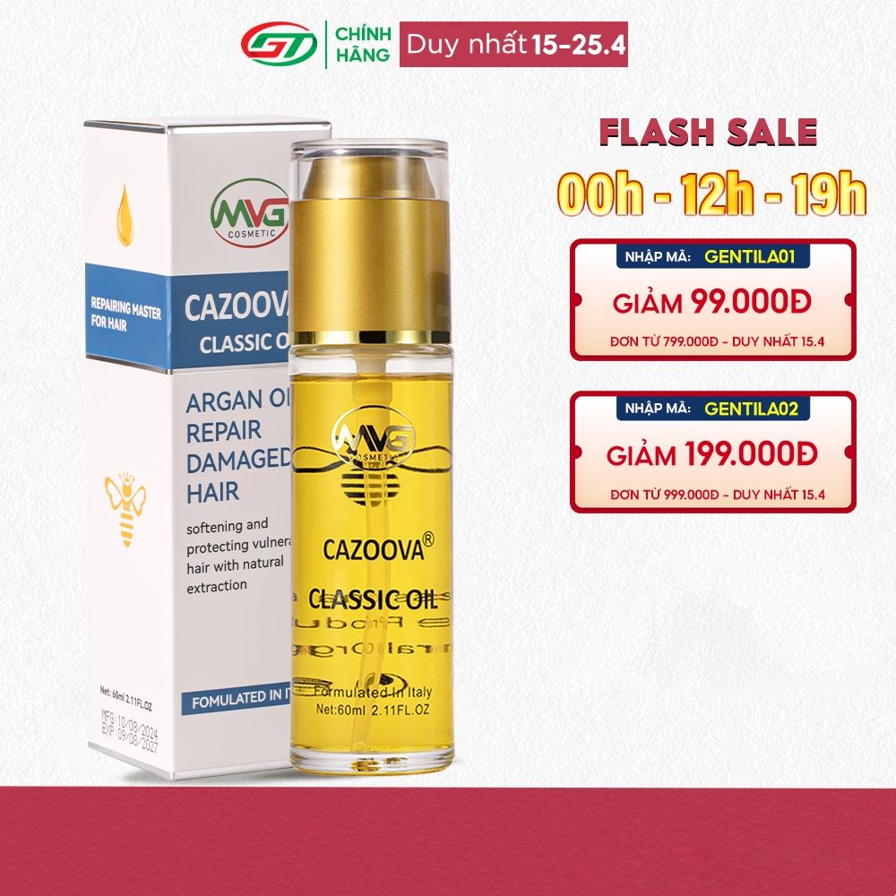 Dầu dưỡng tóc, cấp ẩm, chống oxi hoá, phục hồi hư tổn·Cazoova classic ...