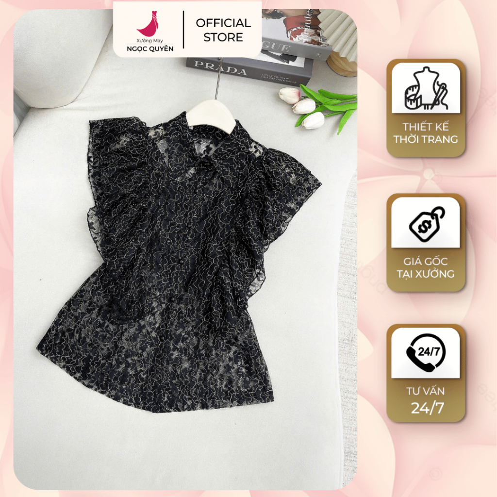 Áo Ren Nữ Họa Tiết Cá Tính Thiết Kế Thời Trang Nữ N226 | XƯỞNG MAY NGỌC QUYÊN | Shopee Việt Nam