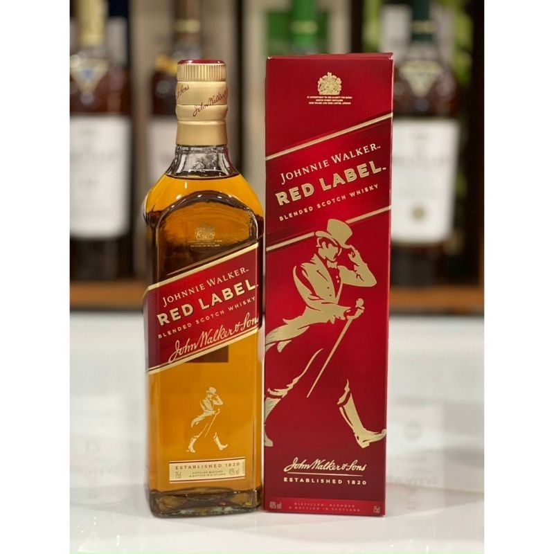 VỎ CHAI RƯỢU NGOẠI JOHN RED LABEL, dáng cao, dung tích 700ml [TẶNG KÈM ...