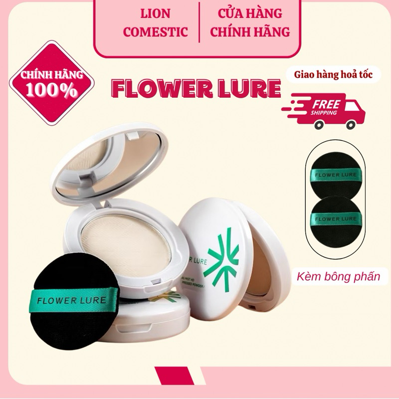 (HOẢ TỐC)[FLOWER LURE] Phấn Phủ Kiểm Soát Dầu Flower Lure Lâu Trôi Kiềm ...