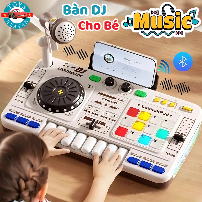 Đồ Chơi Bàn DJ Điện Tử Kết Hợp Đàn Piano 30+ Phím Bấm Với 15 Hiệu Ứng ...