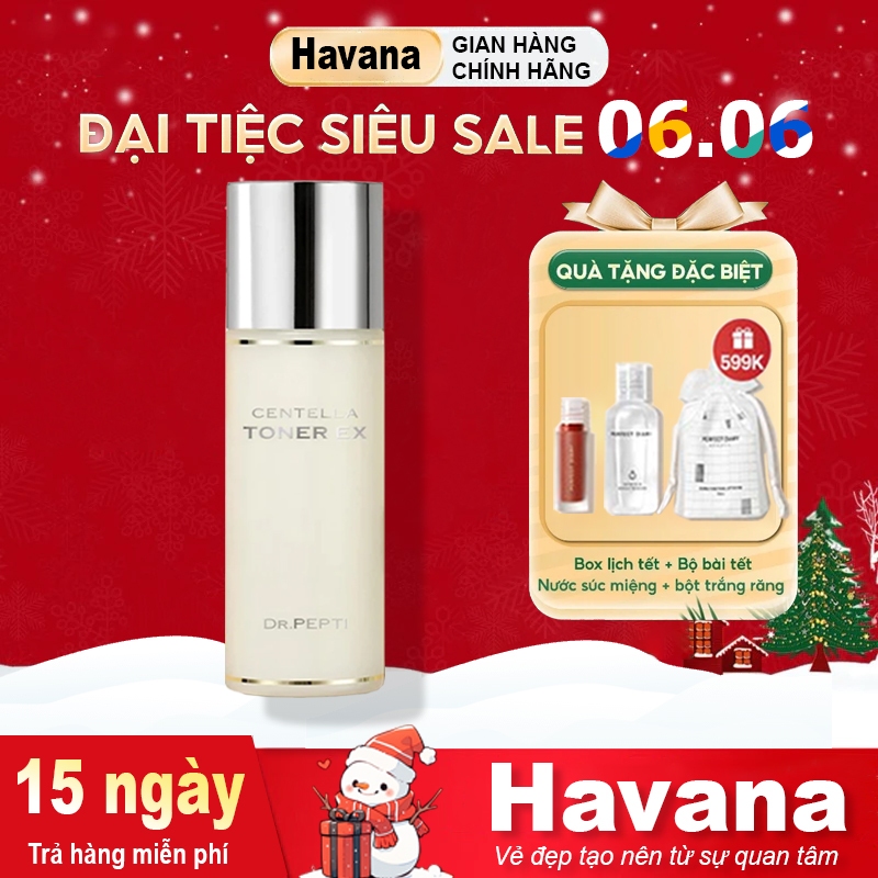Nước Hoa Hồng Dưỡng Da Căng Bóng Dr.Pepti Centella Toner EX 180ml | Shopee Việt Nam