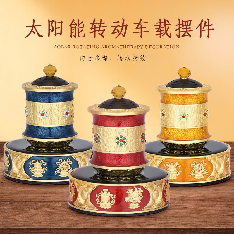 Kinh Luân Xoay Năng Lượng Mặt Trời Kinh Luân Trang Trí Xe Ô Tô Cao 10cm ...