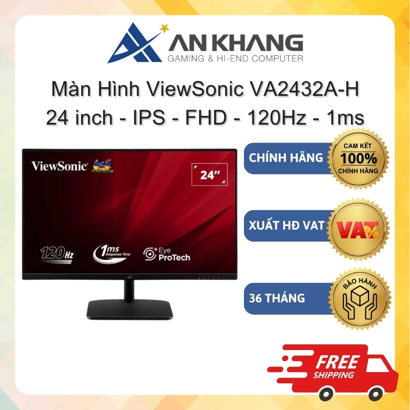 Màn Hình ViewSonic VA2432A-H (24 inch - IPS - FHD - 120Hz - 1ms) Chính ...