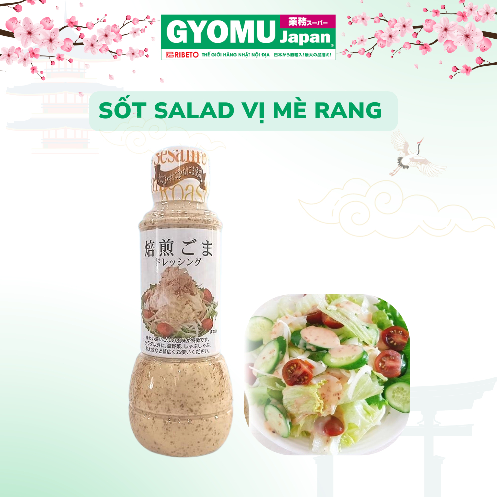 Sốt salad nhiều vị, Sốt salad kiểu ý 300ml ,vị mè rang 300ml, vị yuzu ...