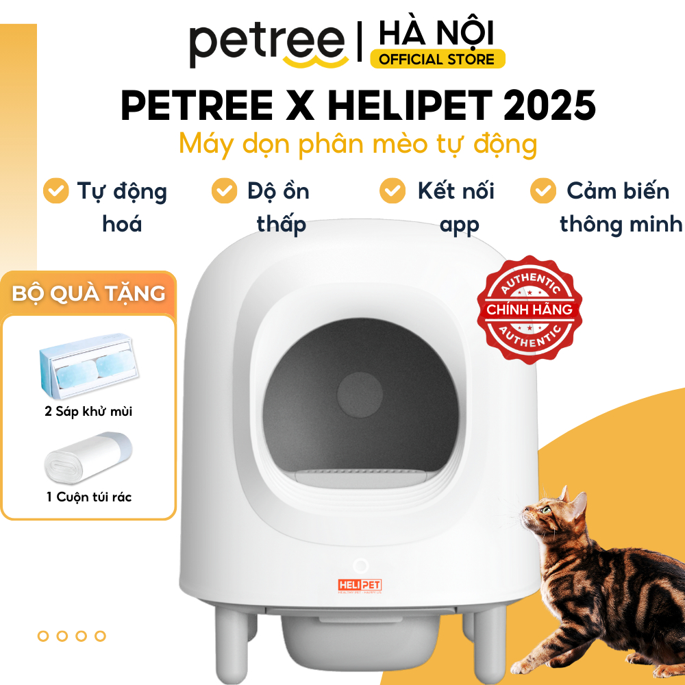 [New 2025] Máy Dọn Phân Mèo Tự Động PETREE x HELIPET 2025 Bản Quốc Tế ...