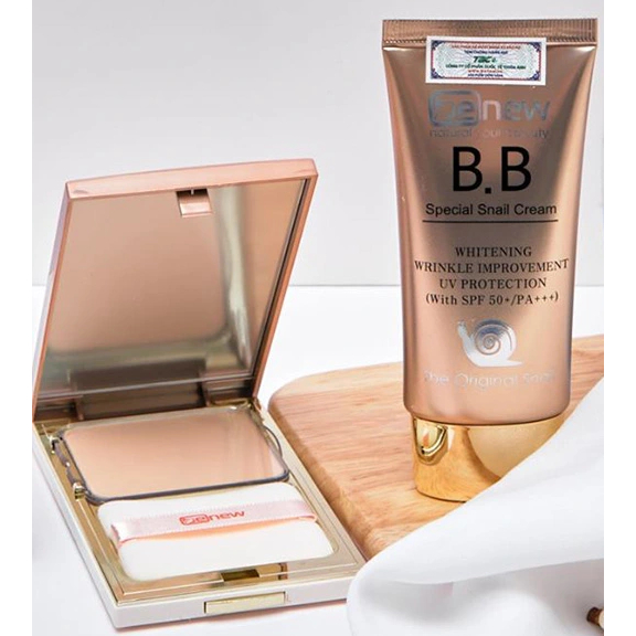 Kem bb cream siêu tự nhiên, lâu trôi kiềm dầu BB SNAIL BENEW Hàn quốc ...