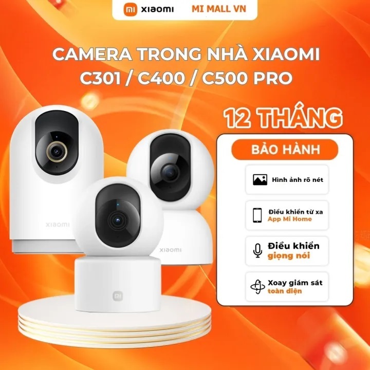 Camera Trong Nhà Xiaomi C301 / C400 / C500 Pro - 2MP/3MP/3.1MP/4MP/5MP, Ai phát hiện con người ...