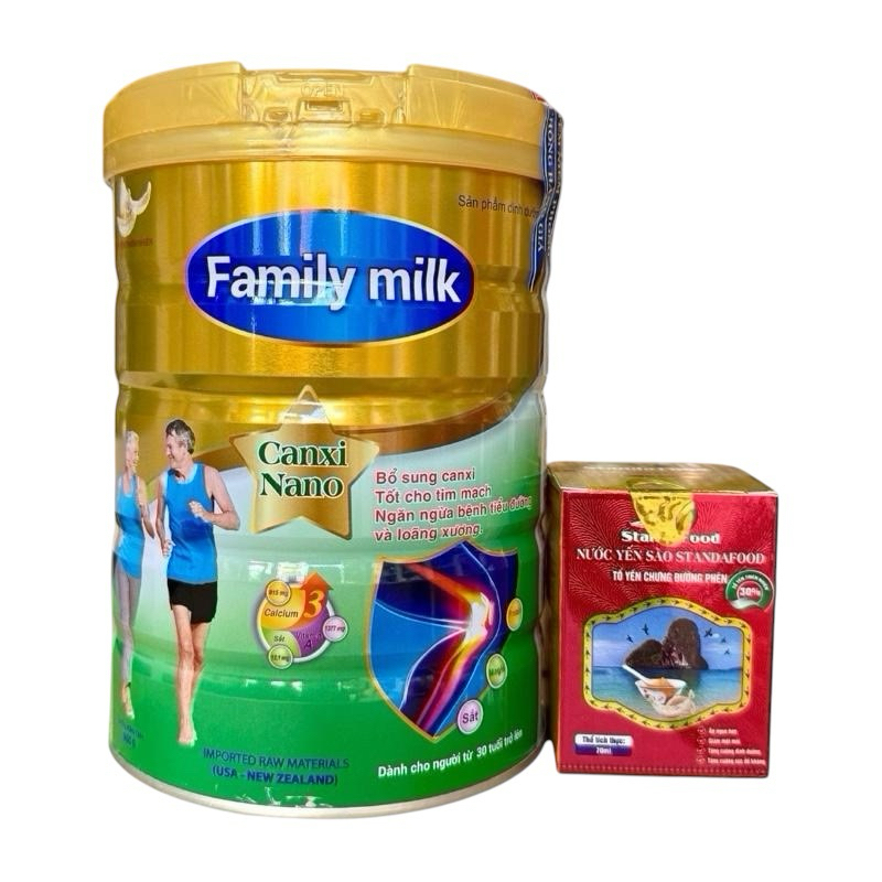[Tặng Hộp Yến]Sữa Xương Khớp Family Milk Nano Canxi 850gr | Shopee Việt Nam