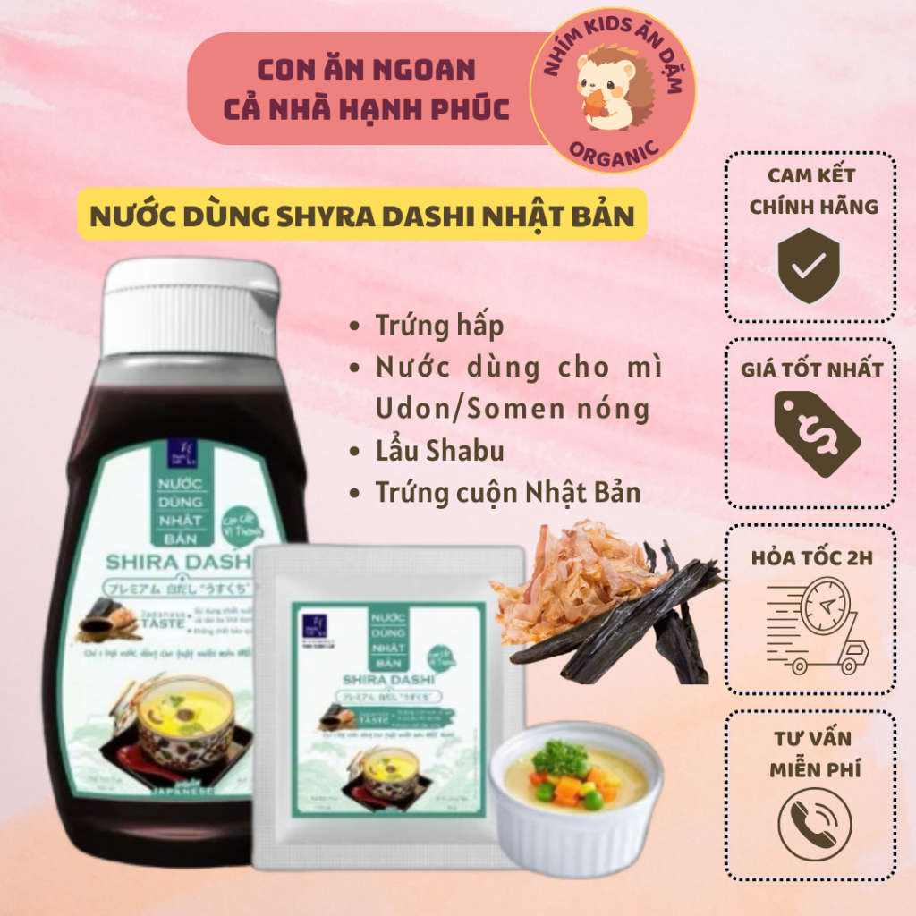 [Date T3/2026] Nước Dùng Vị Thanh Ngọt Shira DASHI Từ Cá Bào và Tảo Bẹ ...
