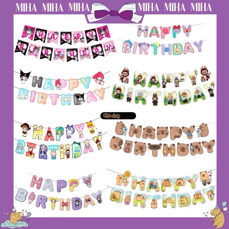 Dây Chữ Happy birthday Ép Kim Trang Trí Sinh Nhật Đơn Giản Và Theo Chủ ...