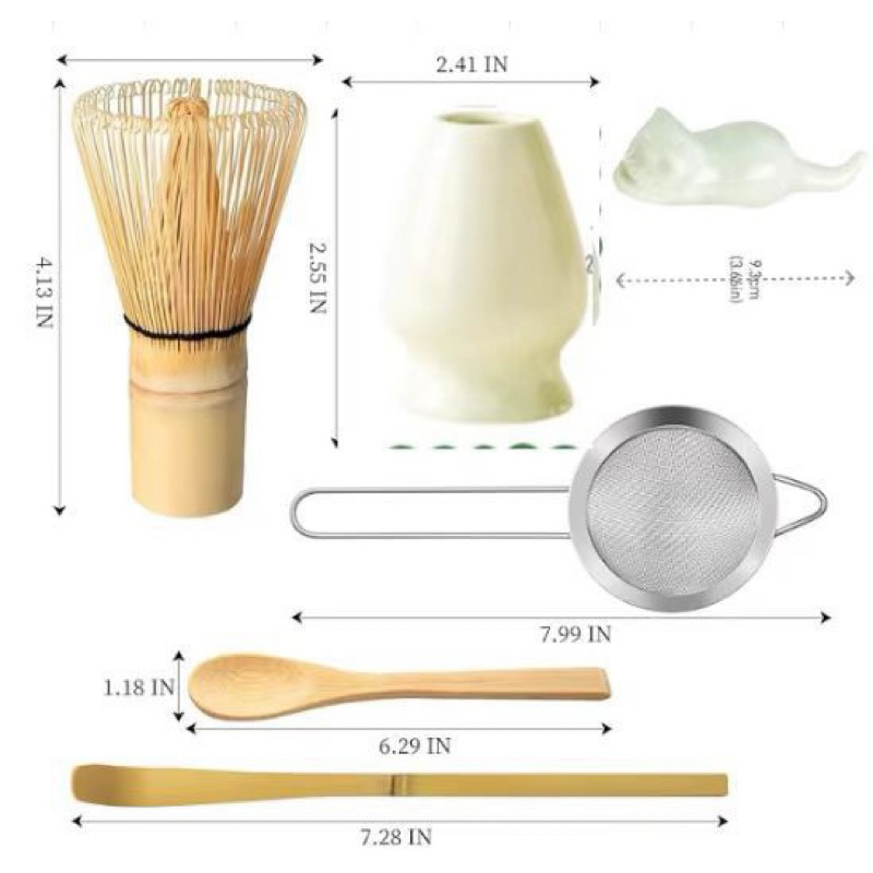[CÓ SẴN] Bộ dụng cụ pha matcha 6 món tone màu sáng combo tiết kiệm ...