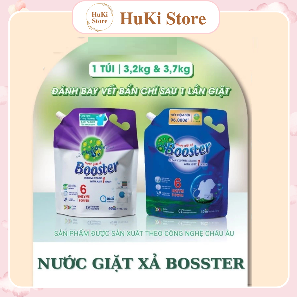 Combo 2 Túi Nước Giặt Xả Bosster, Túi 3,2kg -3,7kg [HÀNG CHÍNH HÃNG ...