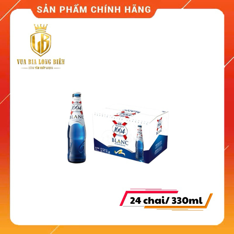 Bia 1664 Kronenbourg Blanc 5% Pháp (LD) – thùng 24 chai 330ml | Shopee ...