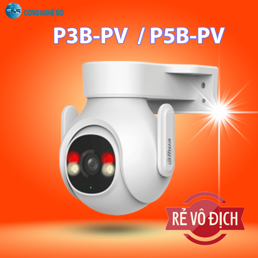 Camera Wifi Dahua P5B-PV 5MP / P3B-PV 3MP | PICOO B1 Chân Đế Ngoài Trời ...