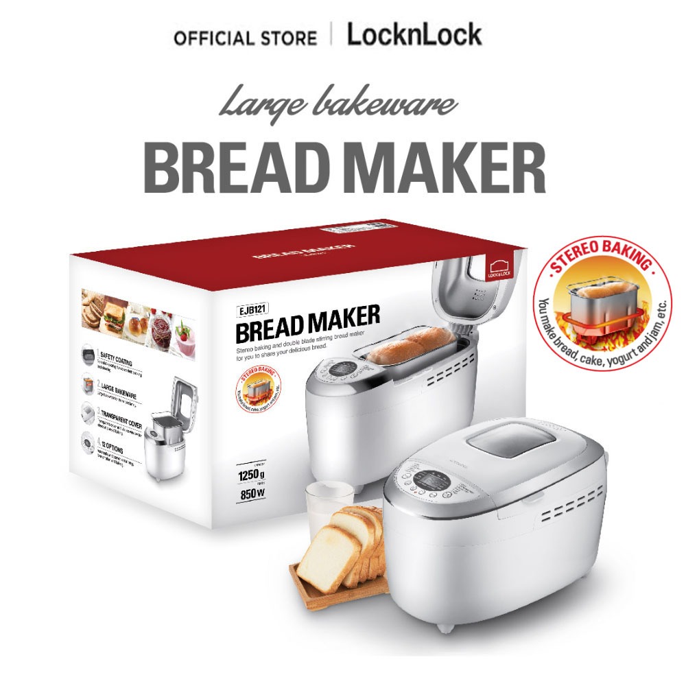 Máy làm bánh mì LocknLock Toaster Maker công suất 850W EJB121 – Hàng ...