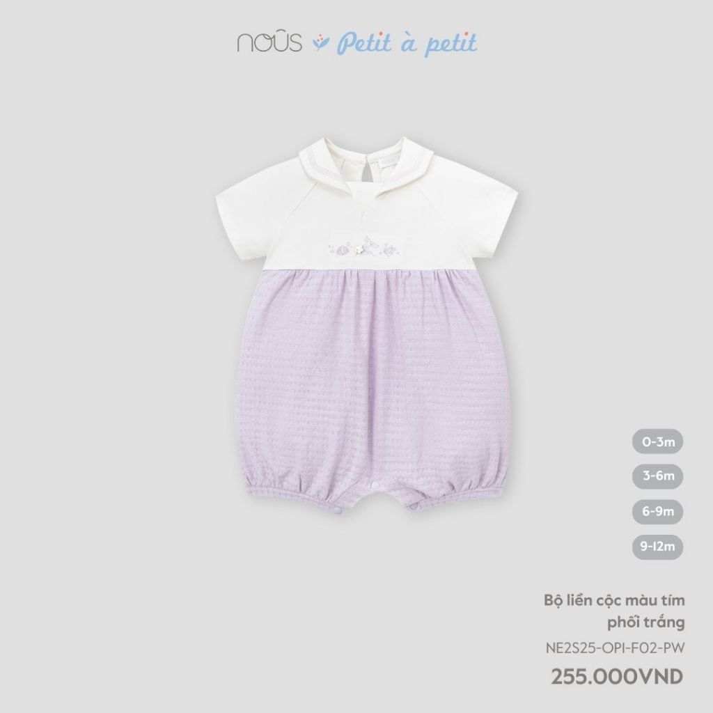 Nous Baby Bộ quần cộc liền thân Nous nhiều màu sắc họa tiết dễ thương ...