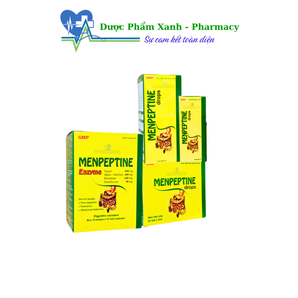 Men Hỗ Trợ Tiêu Hóa Menpeptine Enzyme và Drops Mediphar - Dạng Viên và ...
