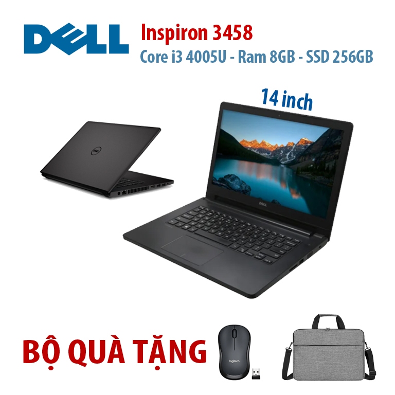 Laptop Dell 3458 3450 3460 5545 core i3 ram 8GB SSD 256GB máy Mỹ cực ...