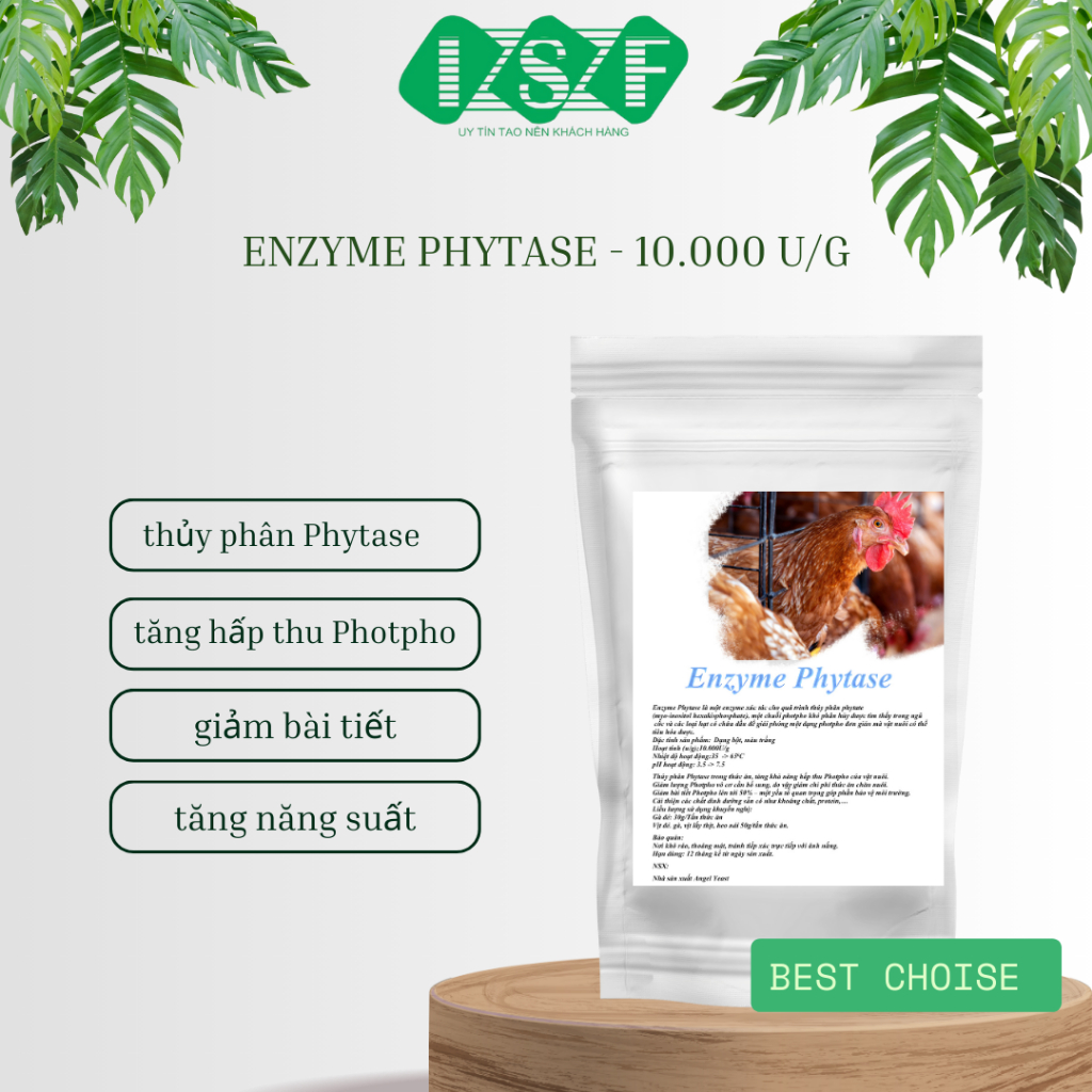 Enzyme Phytase 10.000 U/g ( Nguyên liệu đơn dòng ) túi 1kg | Shopee ...