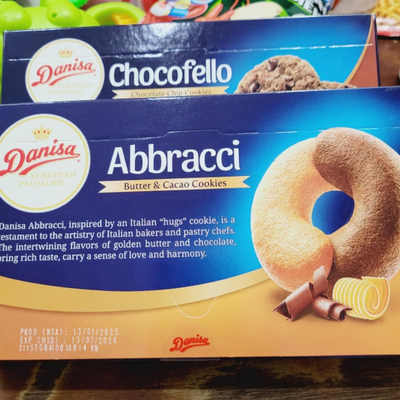 Bánh quy Danisa Abbracci vị bơ cacao, socola 168g | Shopee Việt Nam