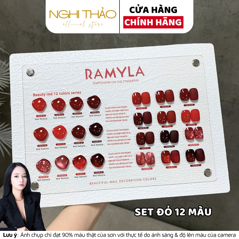 Set sơn gel đỏ RAMYLA 12 màu Nghi Thảo | Shopee Việt Nam