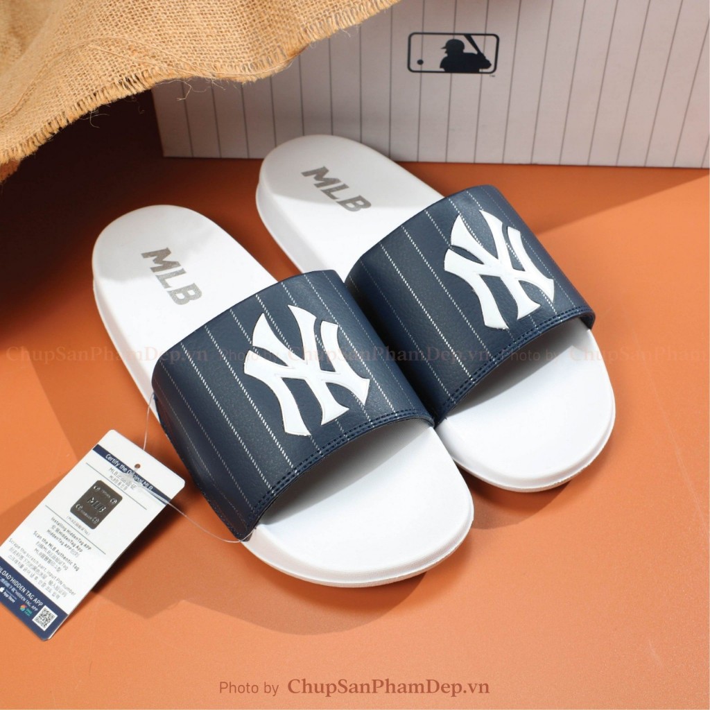 Dép MLB Quai Ngang New Mound - Hàng xịn Fullbox | Shopee Việt Nam