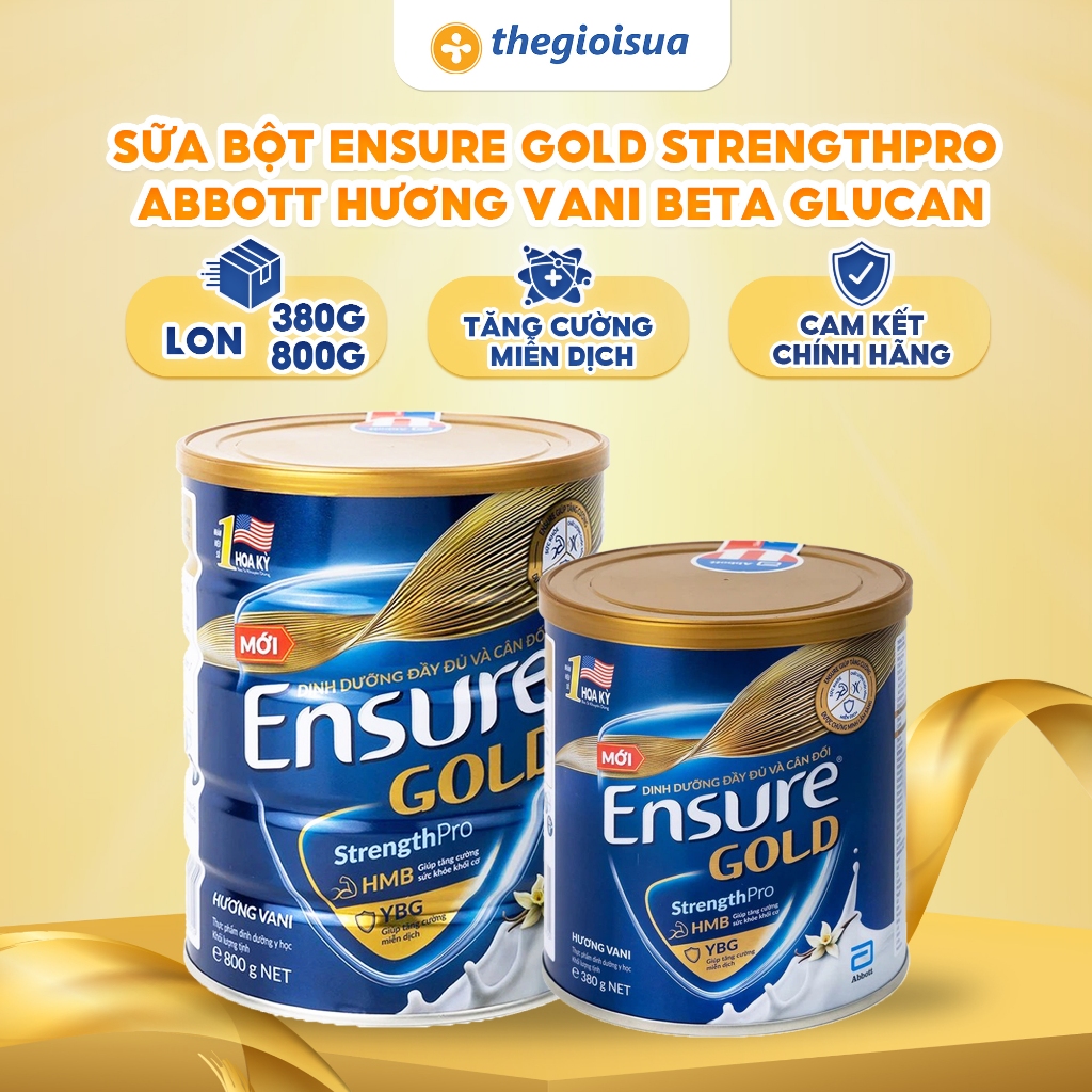 Sữa bột Ensure Gold StrengthPro Abbott hương vani tăng cường sức khỏe ...