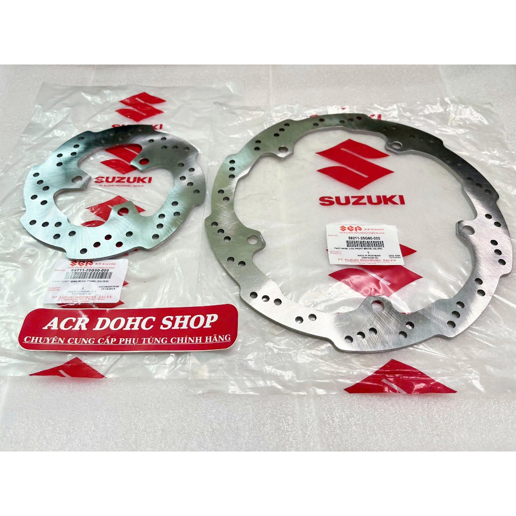 Dĩa Thắng Trước, Dĩa Phanh Sau Satria Fi, Raider Fi, GSX R150, GSX S150 ...