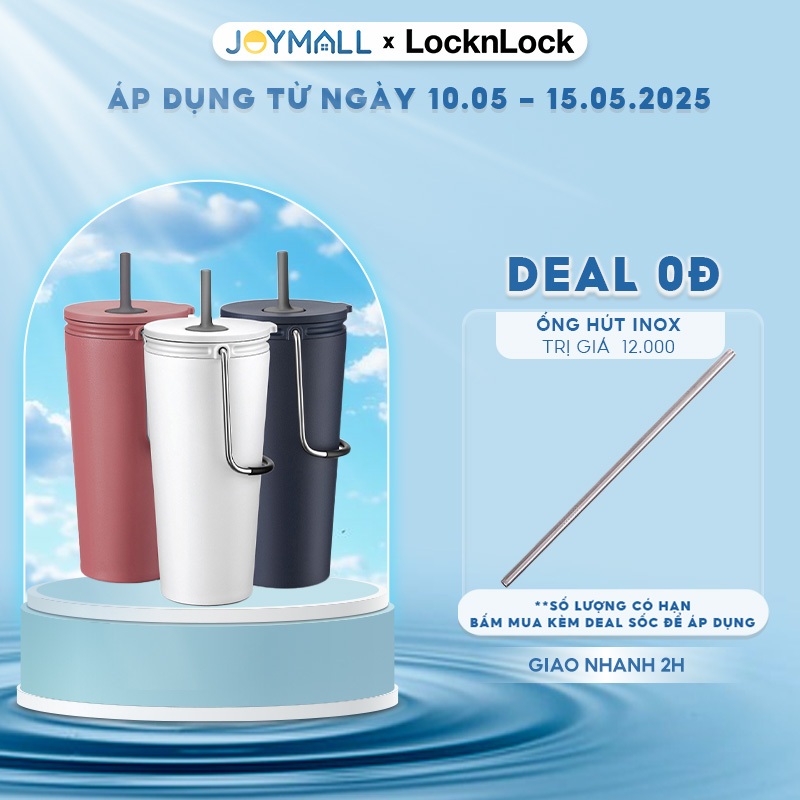 Ly Giữ Nhiệt LocknLock Bucket Tumbler LHC4268 540ml - Hàng Chính Hãng, Nắp Có Ống Hút - JoyMall ...
