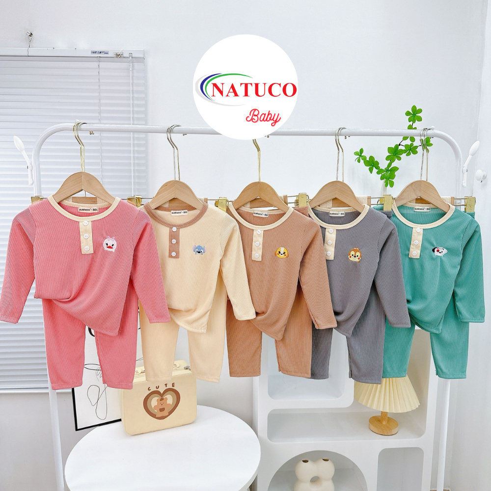 Bộ Quần Áo Trẻ Em NATUCO, Chất Thun Tăm Co Giãn 4 Chiều Cho Bé 8-27Kg Mặc Thu Đông TD-TR14 ...