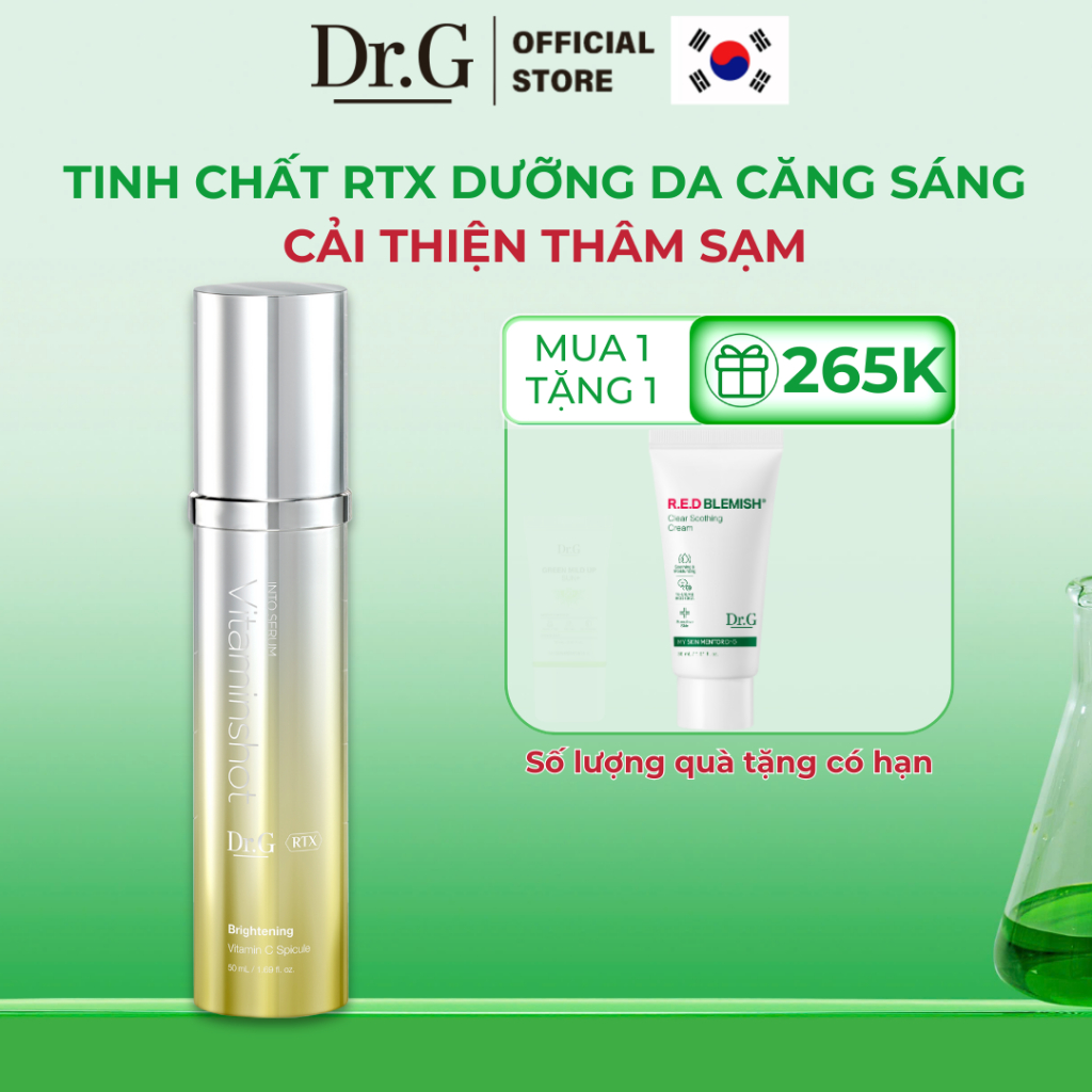 Tinh chất dưỡng da sáng mịn tức thì Dr.G RTX Into Serum Vitamin Shot 50ml | Shopee Việt Nam