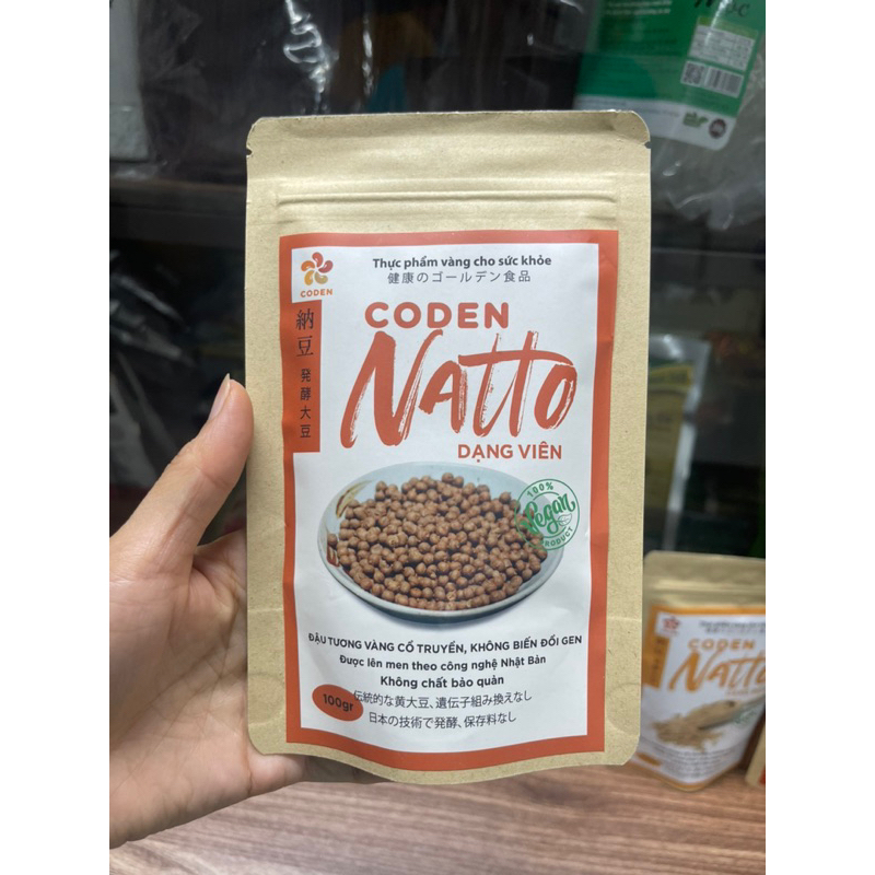 Natto đậu tương vàng dạng viên 100g | Shopee Việt Nam