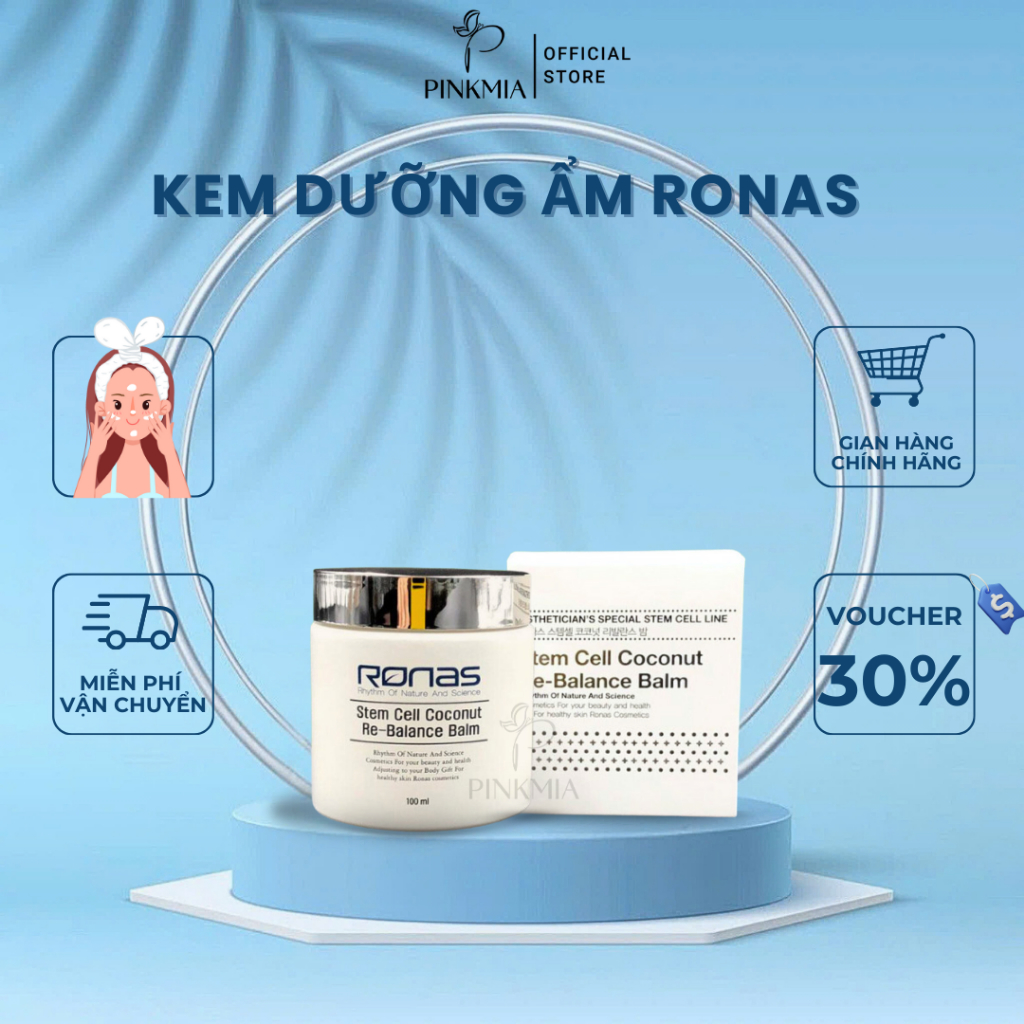 (Chính Hãng) Kem Ronas Pinkmia, Kem Dưỡng Ẩm Da Mặt Ronas Stem Cell ...