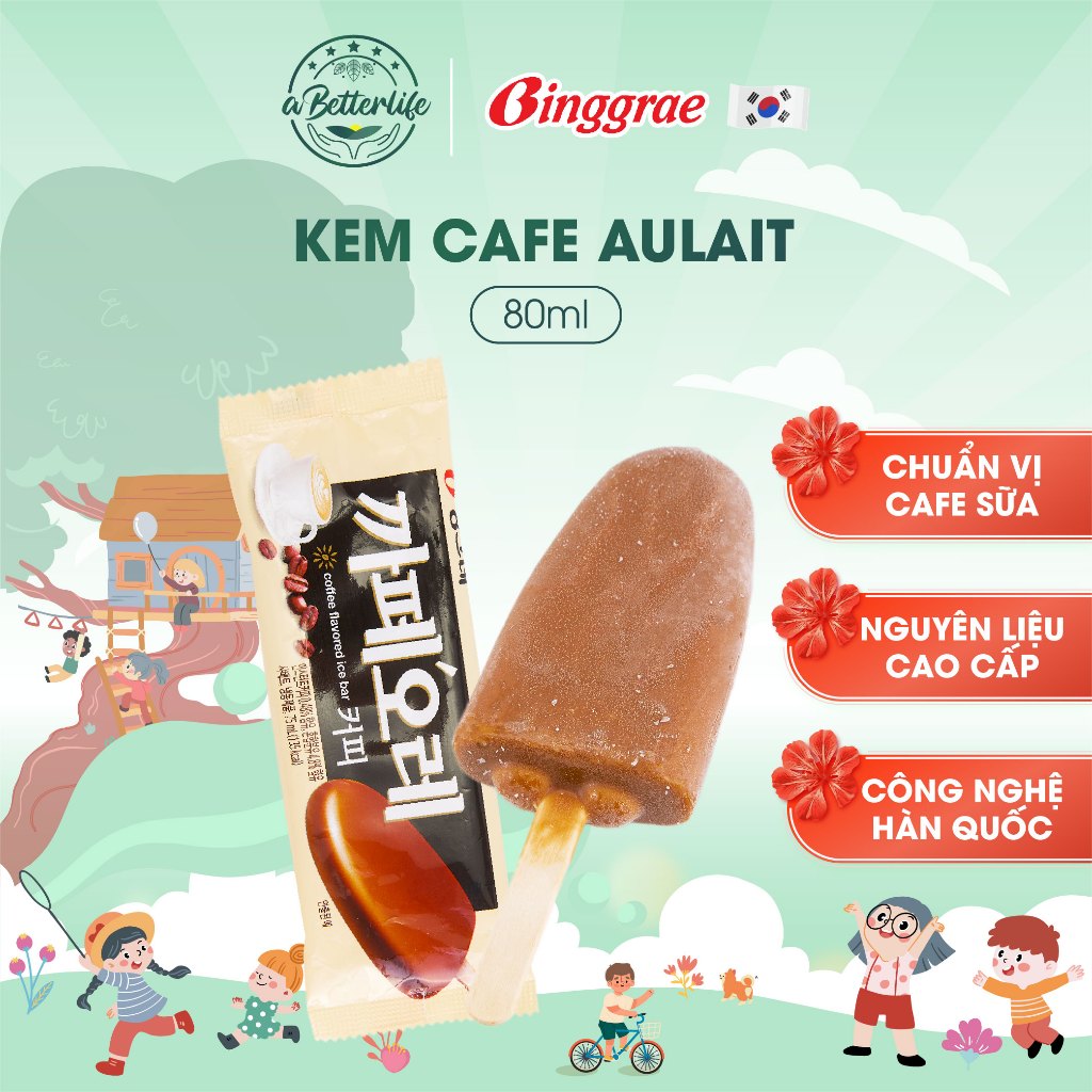 Kem cafe Hàn Quốc Binggrae Café Aulait 80ml ABetterLife | Shopee Việt Nam