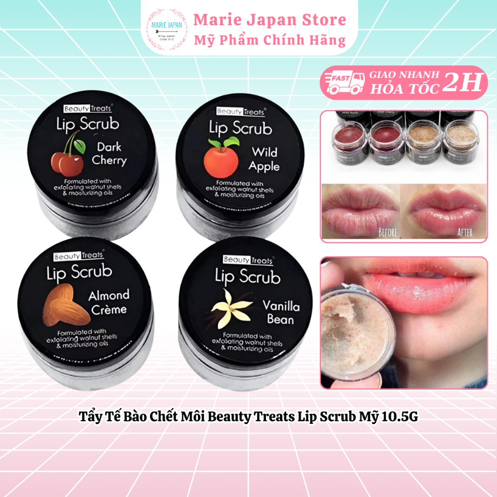 Tẩy Tế Bào Chết Môi Beauty Treats Lip Scrub Mỹ 10.5G - Marie Japan ...
