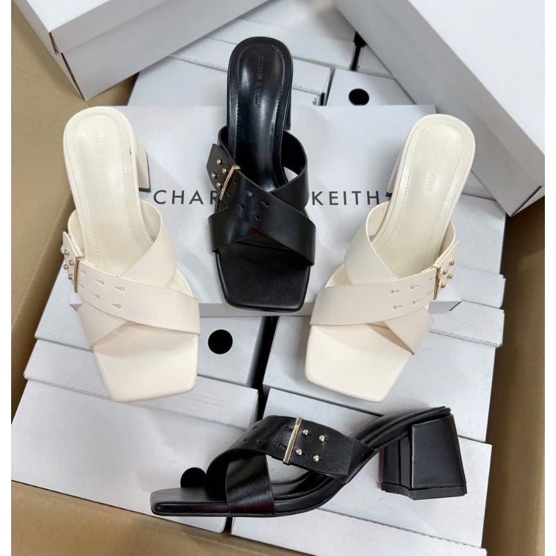Guốc quai chéo Charles and Keith | Shopee Việt Nam