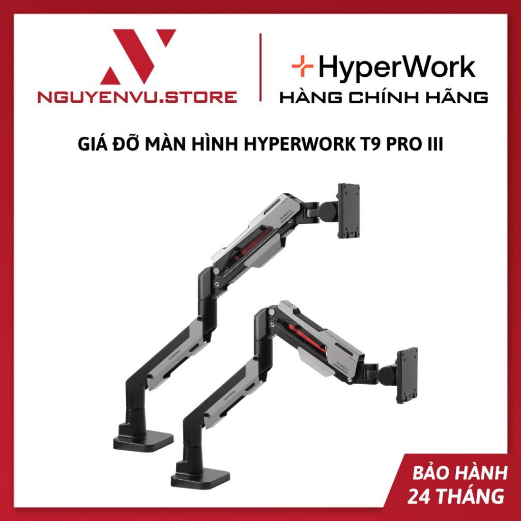 Giá đỡ màn hình Hyperwork T9 PRO III – Tải trọng 30Kg – Hỗ trợ màn hình ...