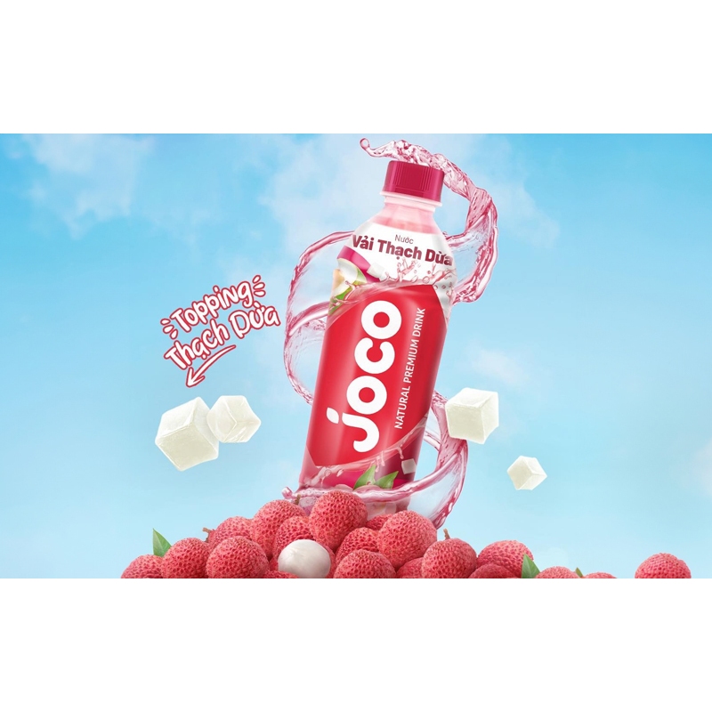 Nước trái cây JOCO Vải Thạch Dừa - Lốc 6 chai | Shopee Việt Nam