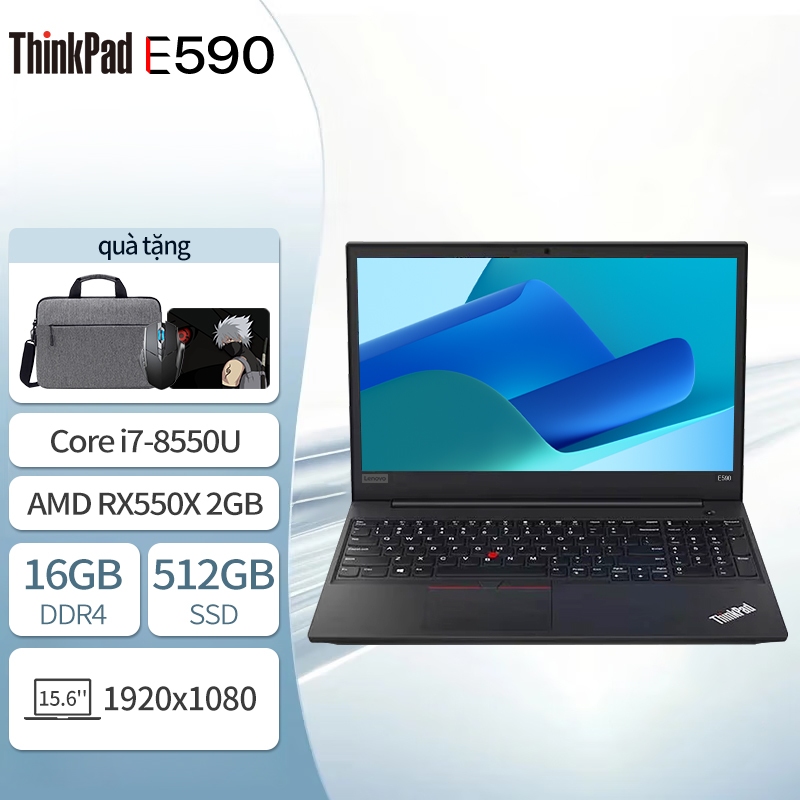 Lenovo Thinkpad E590 Máy tính xách tay 15.6 inch Bộ vi xử lý Intel Core ...