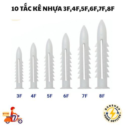 10 TẮC KÊ NHỰA 3F,4F,5F,6F,7F,8F | Shopee Việt Nam