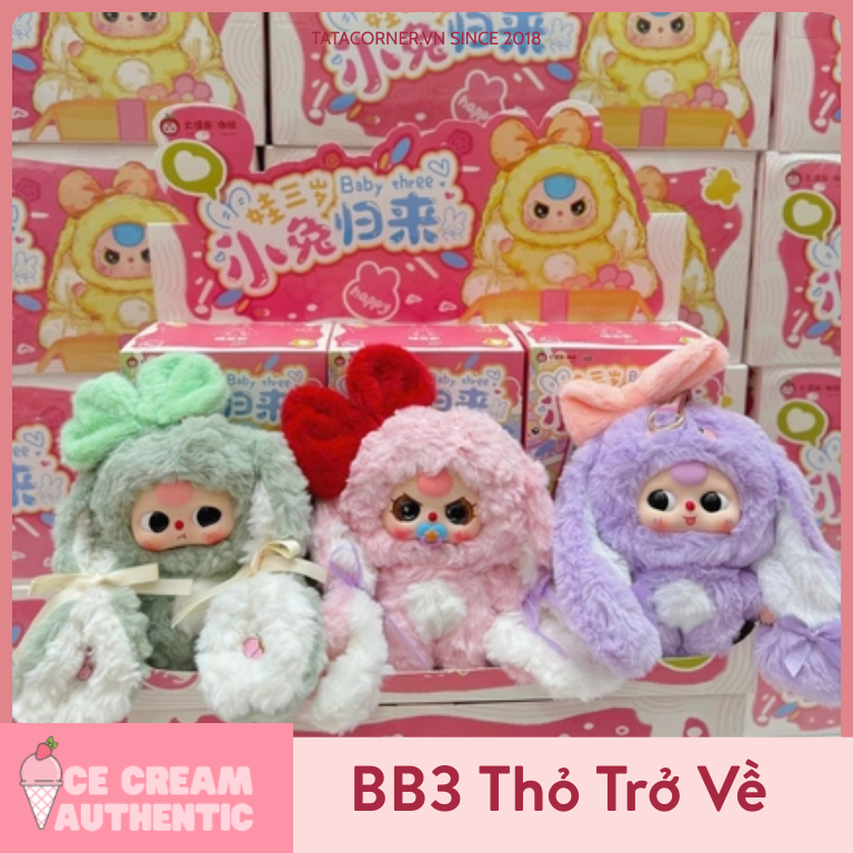 [Hỏa tốc HCM] Blind box Baby Three Thỏ Trở Về l tatacorner.vn | Shopee ...