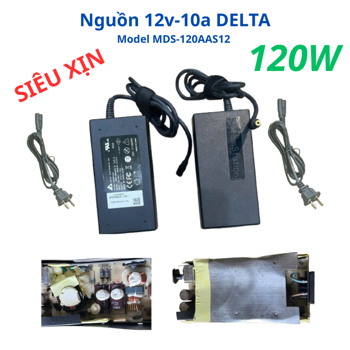 {SIÊU XỊN}Nguồn 12V 10A DELTA MDS-120AAS12 – Công suất 120W, Camera ...