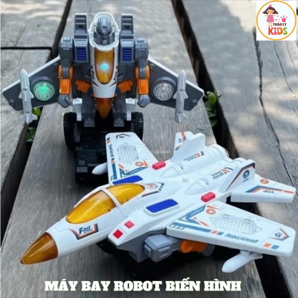 Đồ chơi máy bay biến hình thành robot cảm biến tránh chướng ngại vật ...