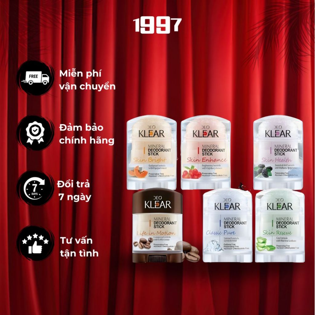 Lăn khử mùi đá khoáng Deo KLEAR Thái Lan | Shopee Việt Nam