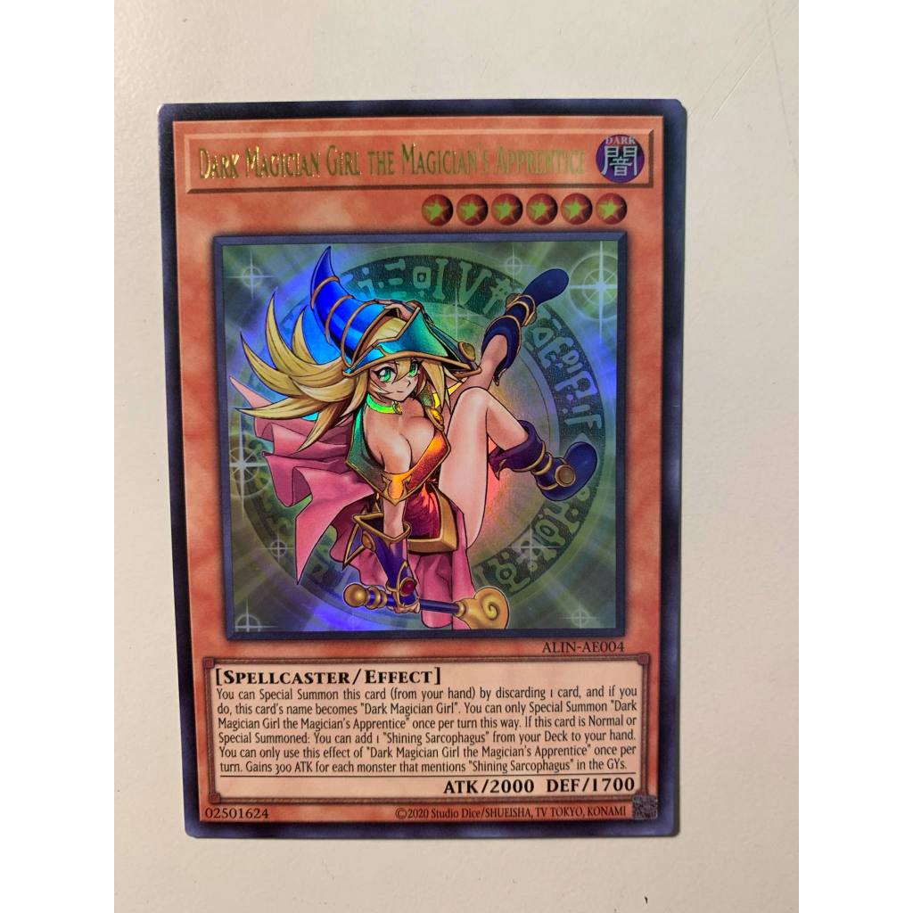 thẻ bài yugioh chính hãng "Dark Magician Girl the Magician's Appentice" ALIN-AE004 Ultra ...