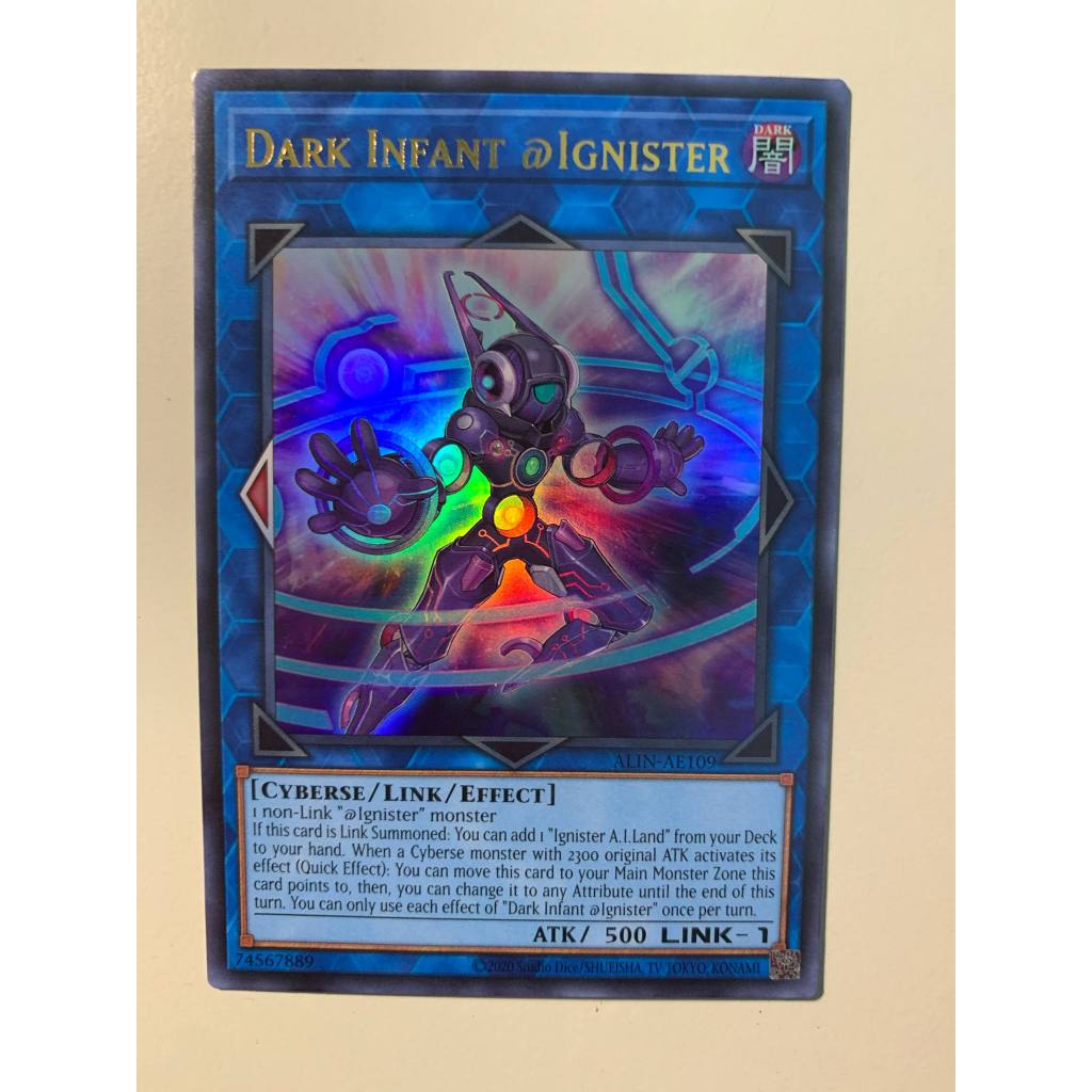 thẻ bài yugioh chính hãng "Dark Infant @Ignister" ALIN-AE109 Ultra ...